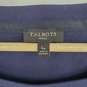 Talbots | Tops | Talbots Womens 34 Sleeve Top Boat Neck Beaded Lobster ...